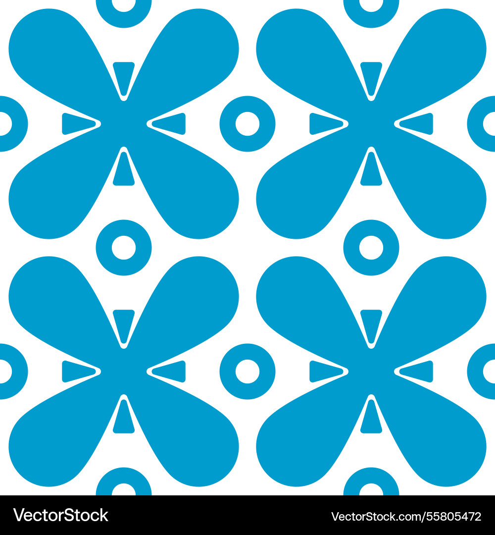 Abstract blue pattern design art Royalty Free Vector Image