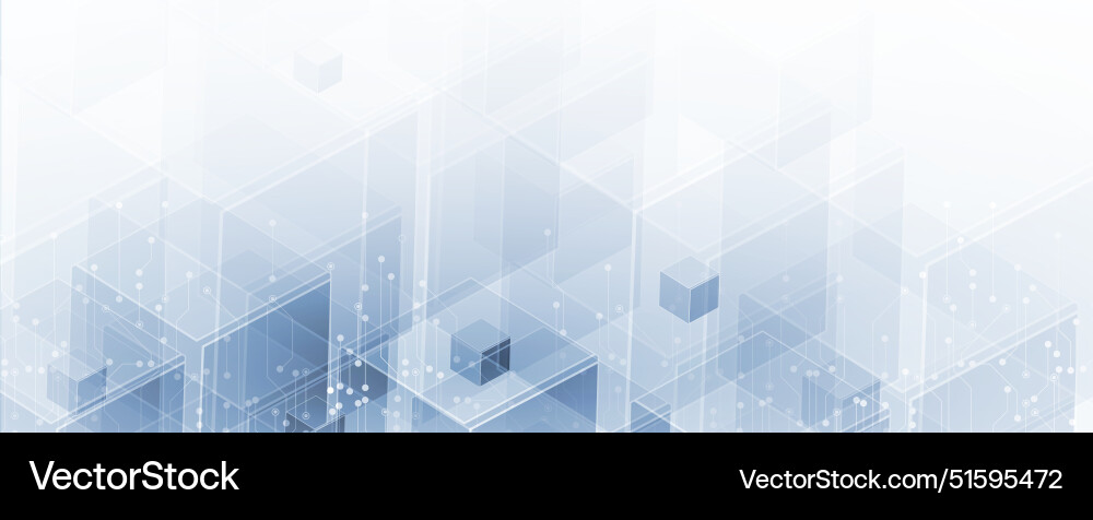 Abstract computer technology background network Vector Image