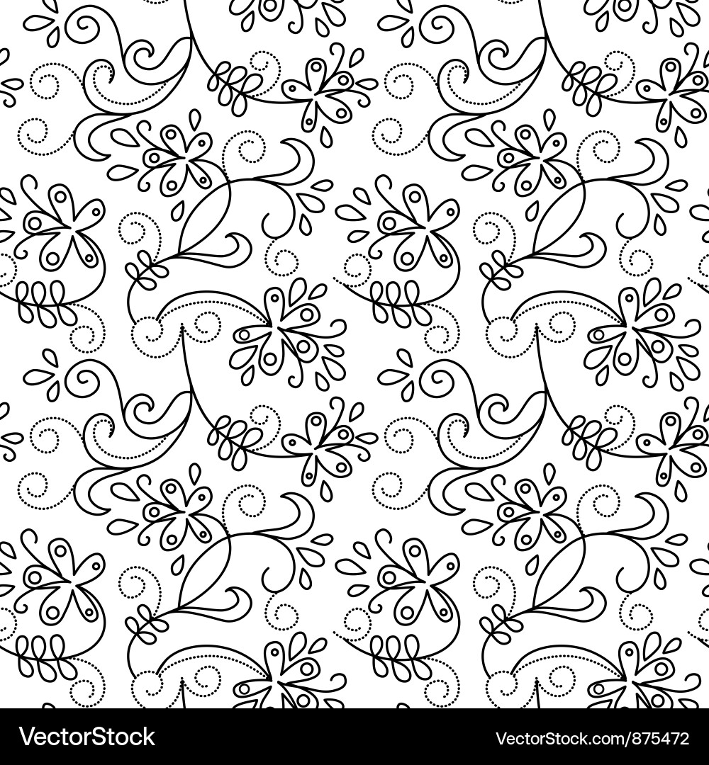Abstract floral pattern Royalty Free Vector Image