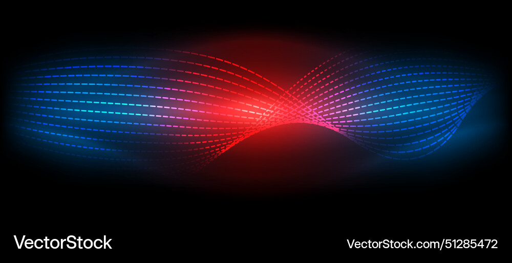 Automotive lighting waves in electric blue Vector Image