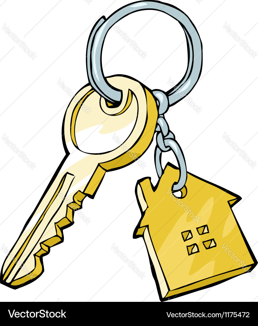 House key Royalty Free Vector Image - VectorStock