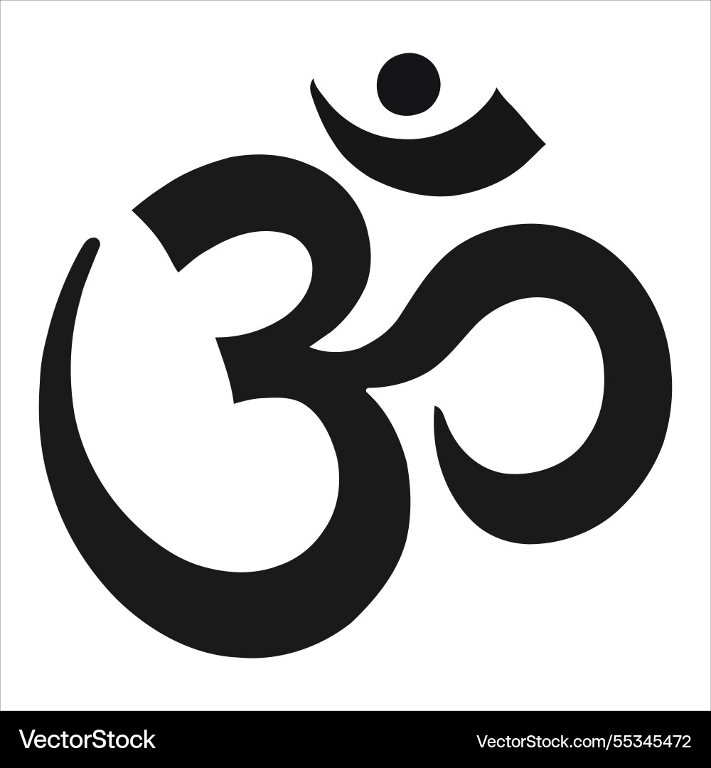 Om icon Royalty Free Vector Image - VectorStock