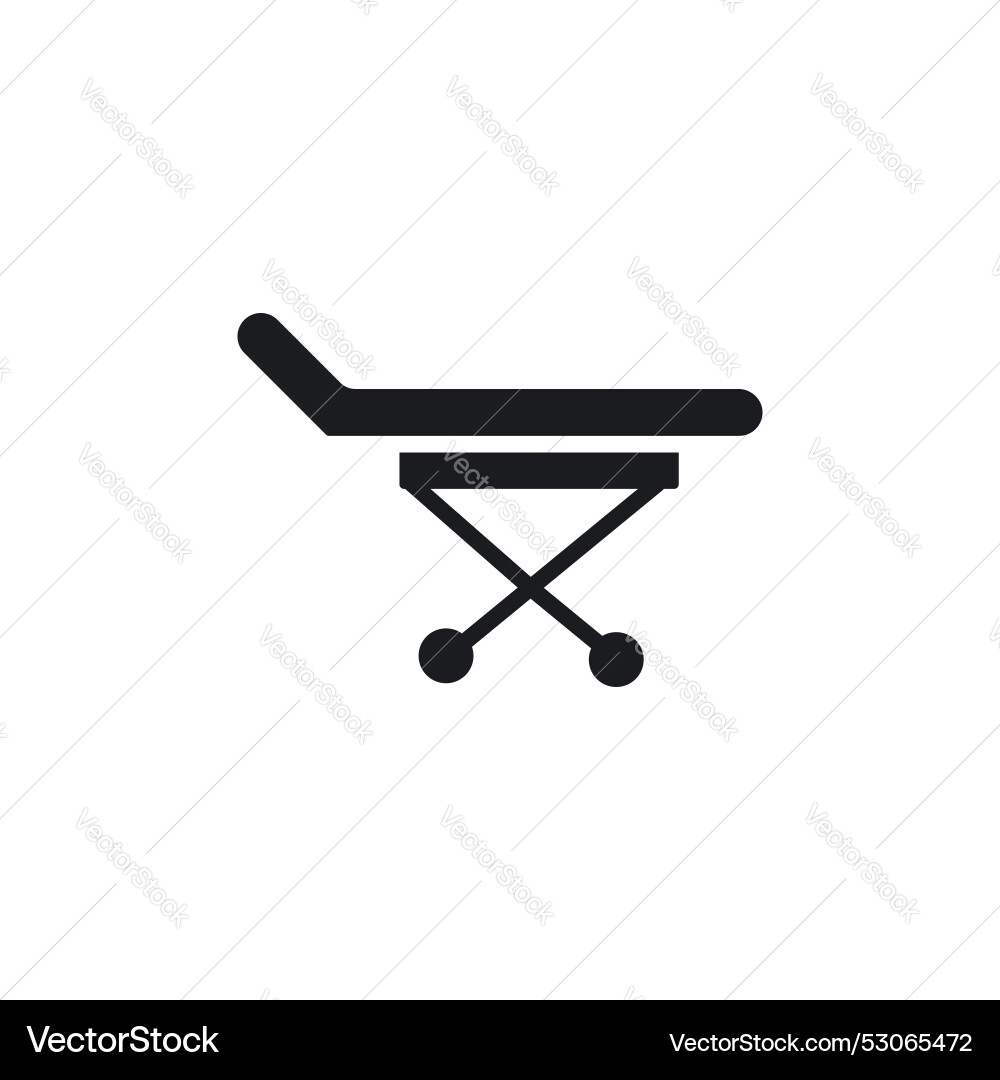 Stretcher icon isolated on white background Vector Image