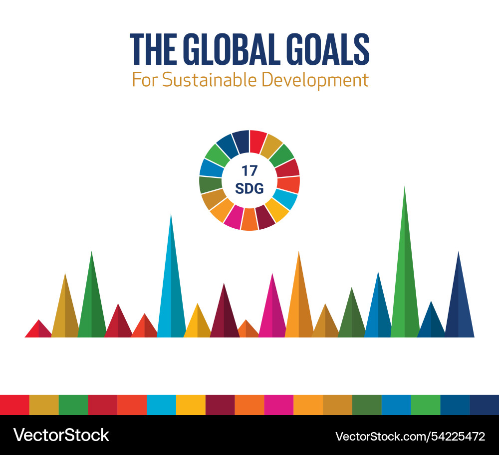 Sustainable development goals bar diagram – Royalty-Free Vector ...