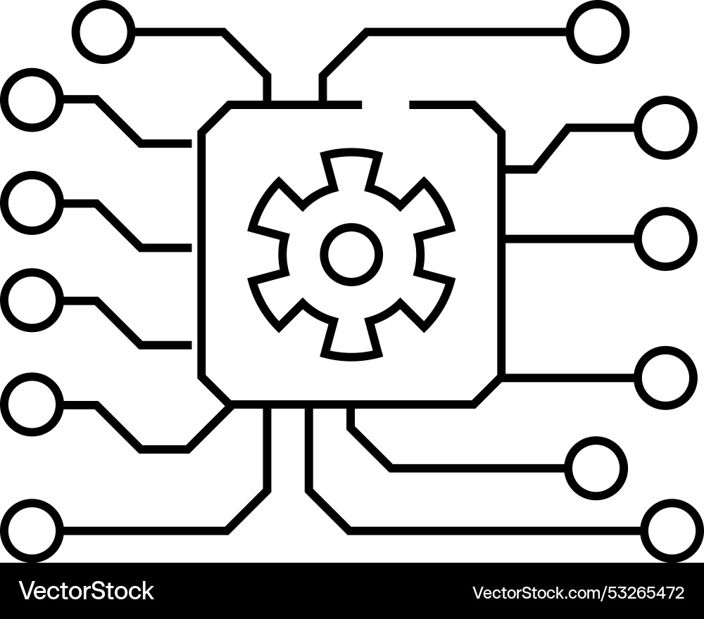 System integration analyst line icon Royalty Free Vector System integration analyst line icon Royalty Free Vector