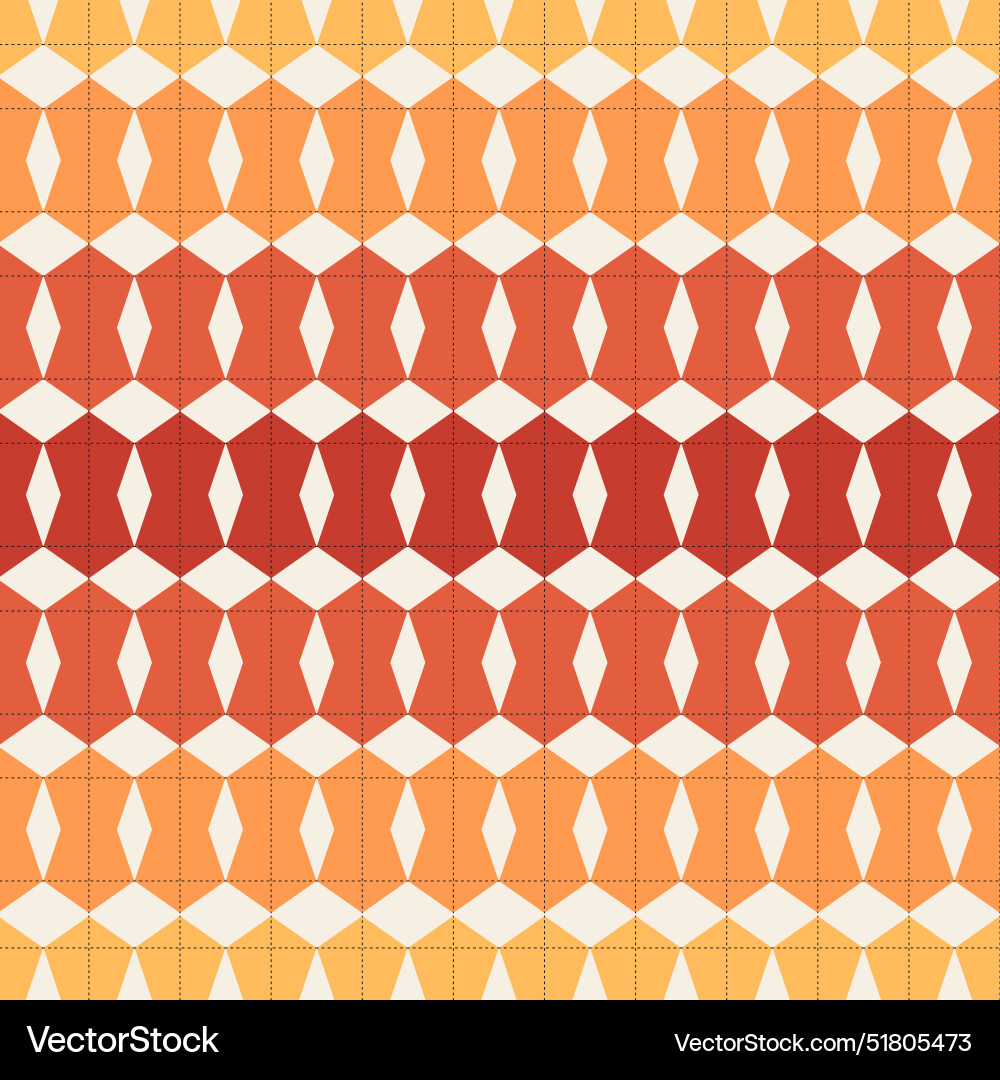 Autumn seamless pattern polygon geometric fall Vector Image