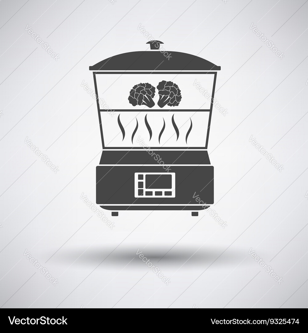 Kitchen steam cooker icon Royalty Free Vector Image