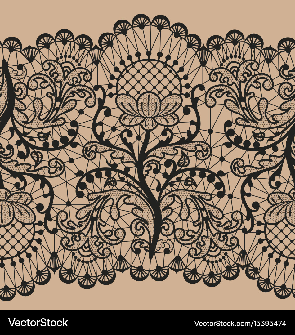 Seamless white lace Royalty Free Vector Image - VectorStock