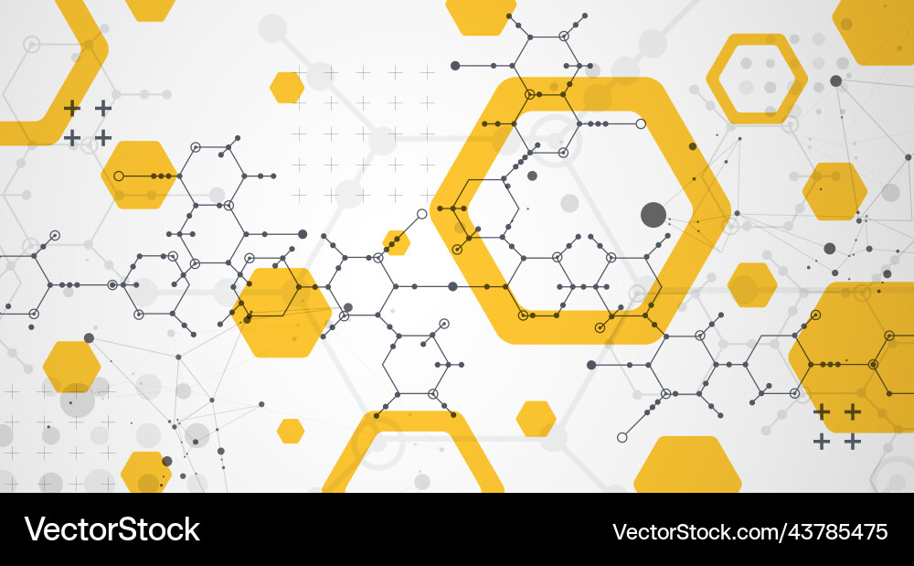 Modern science or technology abstract background Vector Image