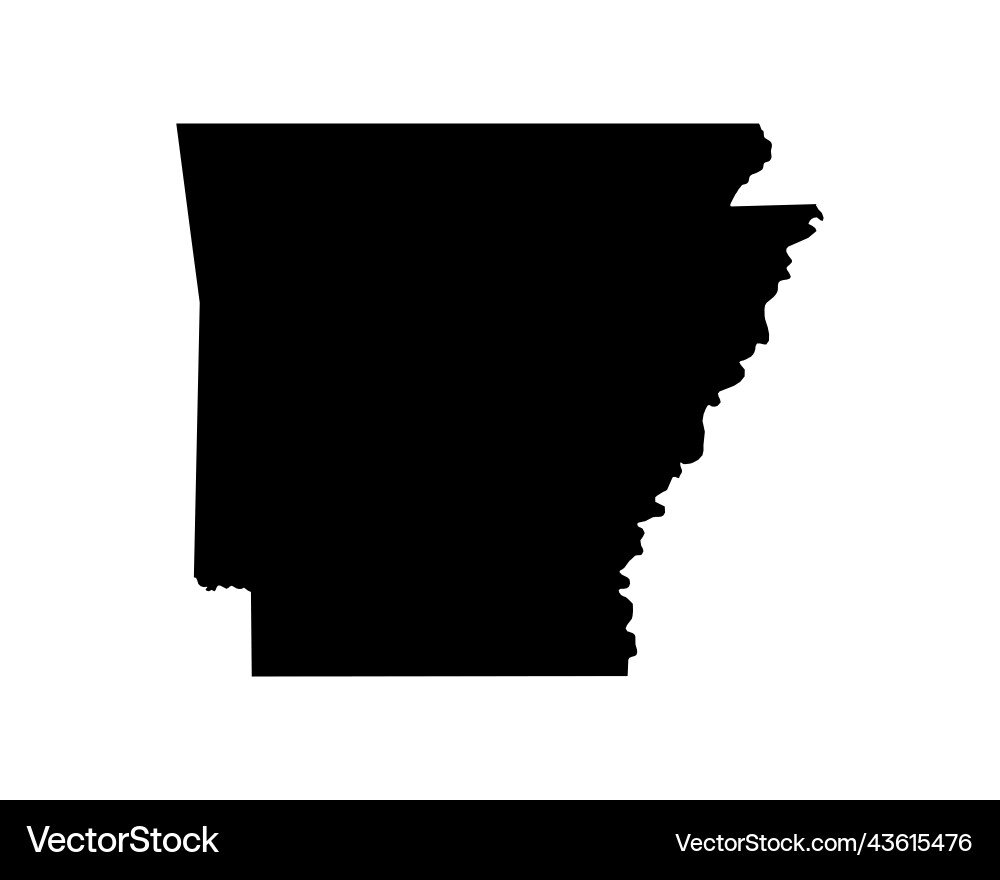 Arkansas ar usa map Royalty Free Vector Image - VectorStock