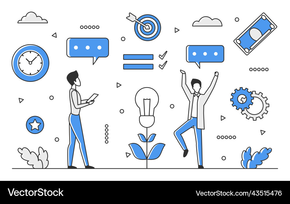 Business success development Royalty Free Vector Image