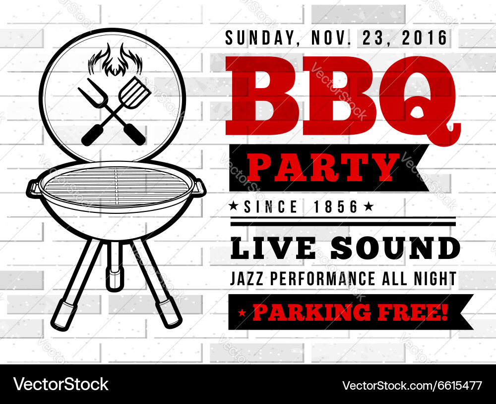 Bbq party Royalty Free Vector Image - VectorStock