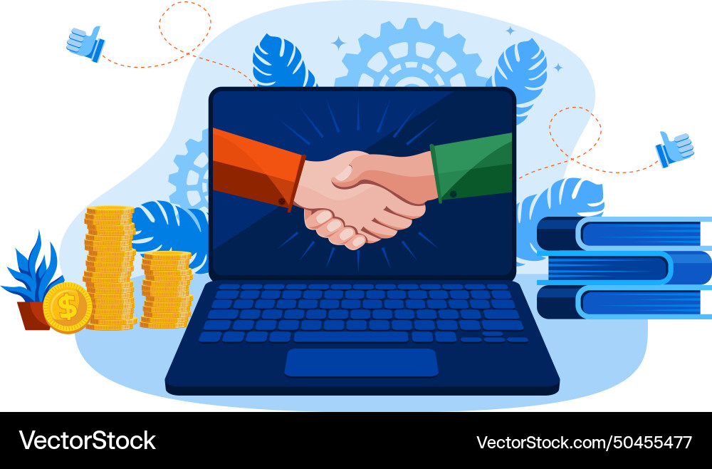 Business idea knowledge and money coming together Vector Image