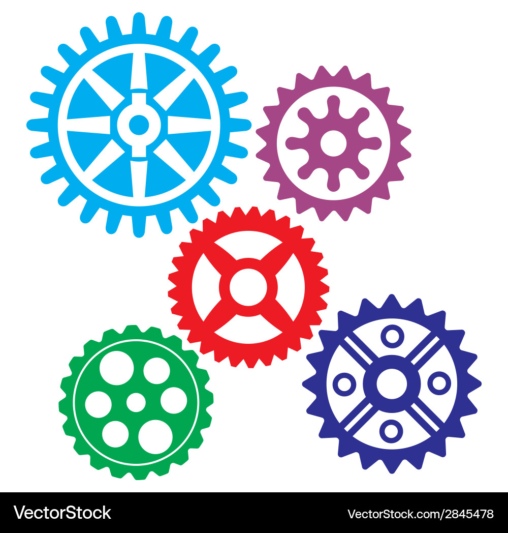 Gear zubcanik resize Royalty Free Vector Image