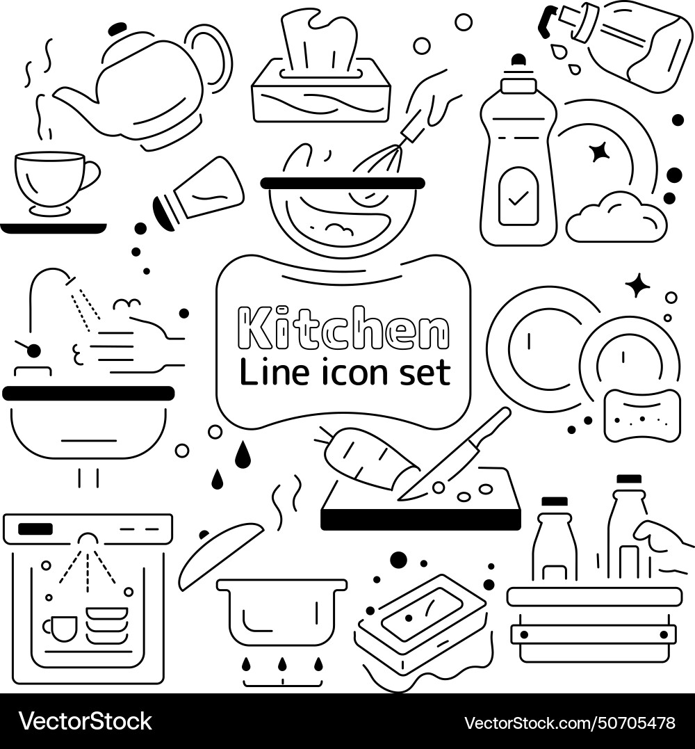 Kitchen Royalty Free Vector Image - VectorStock
