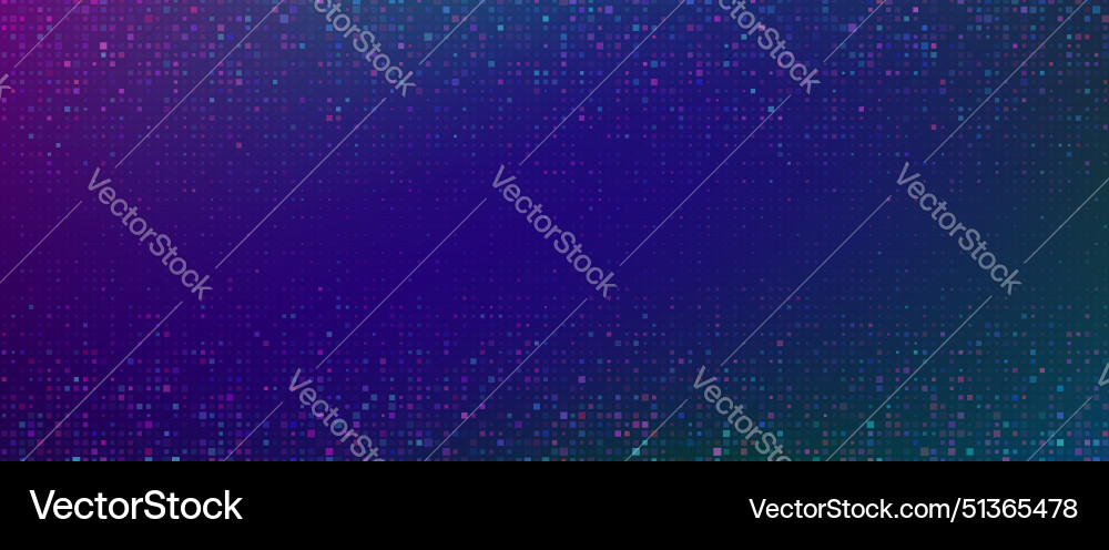 Purple abstract pixel texture bg video screen Vector Image