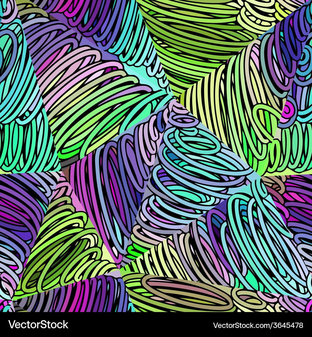 Seamless abstract doodle pattern Royalty Free Vector Image