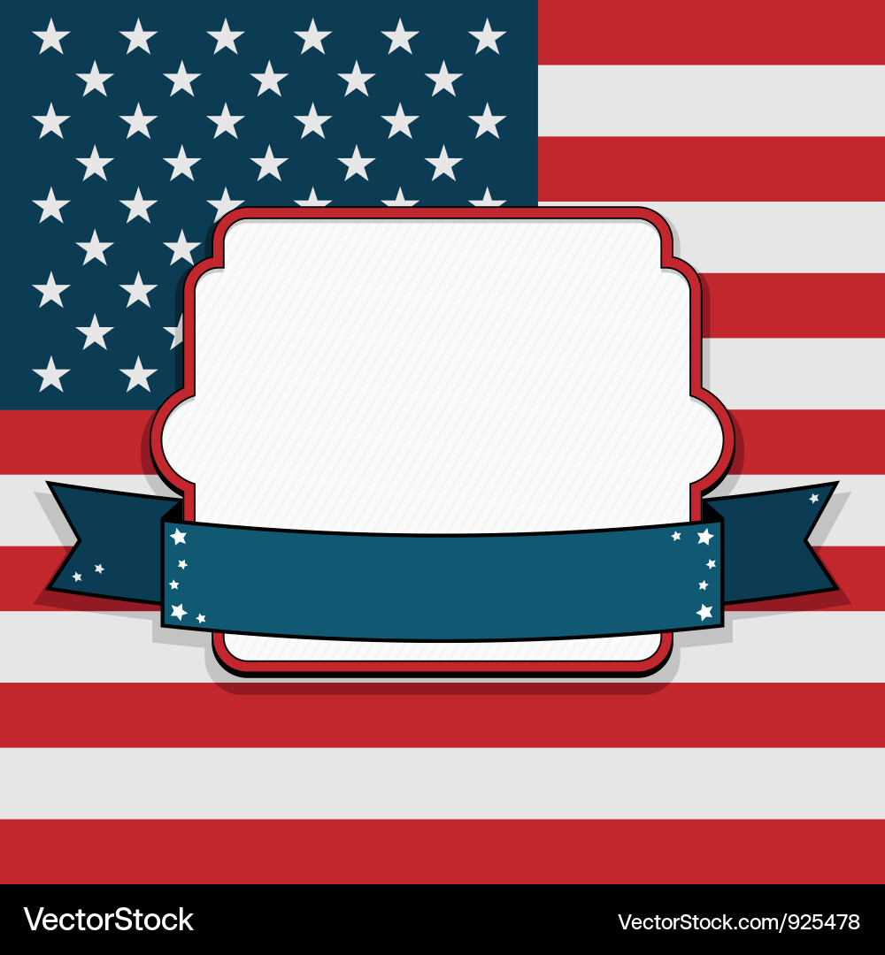 Usa frame Royalty Free Vector Image - VectorStock