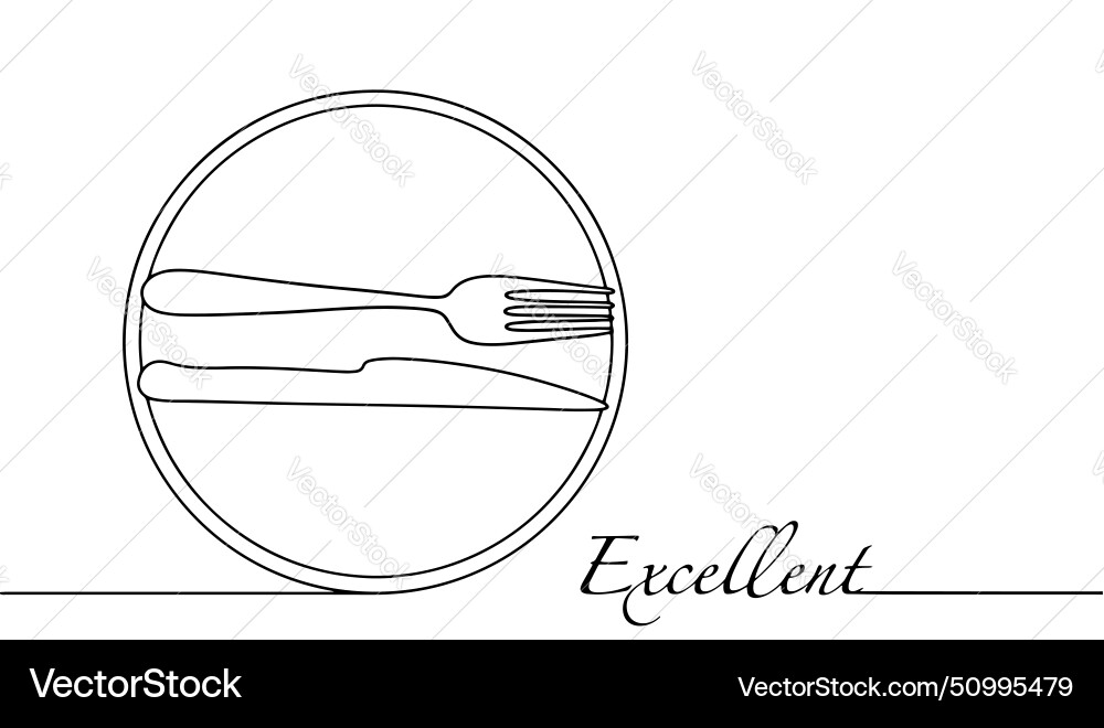An excellent dish etiquette Royalty Free Vector Image