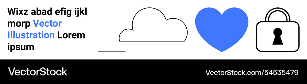Cloud storage security and data protection Vector Image