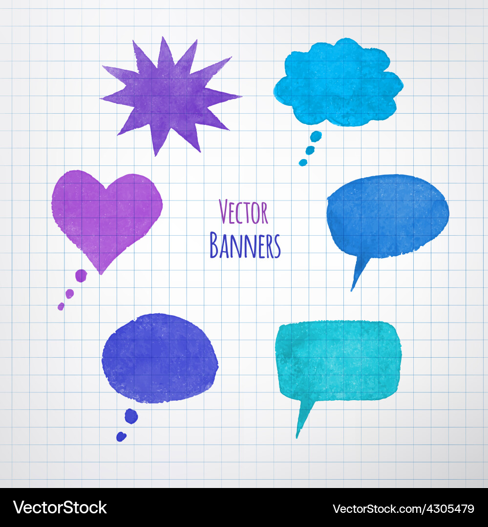 Colorful speech bubbles Royalty Free Vector Image