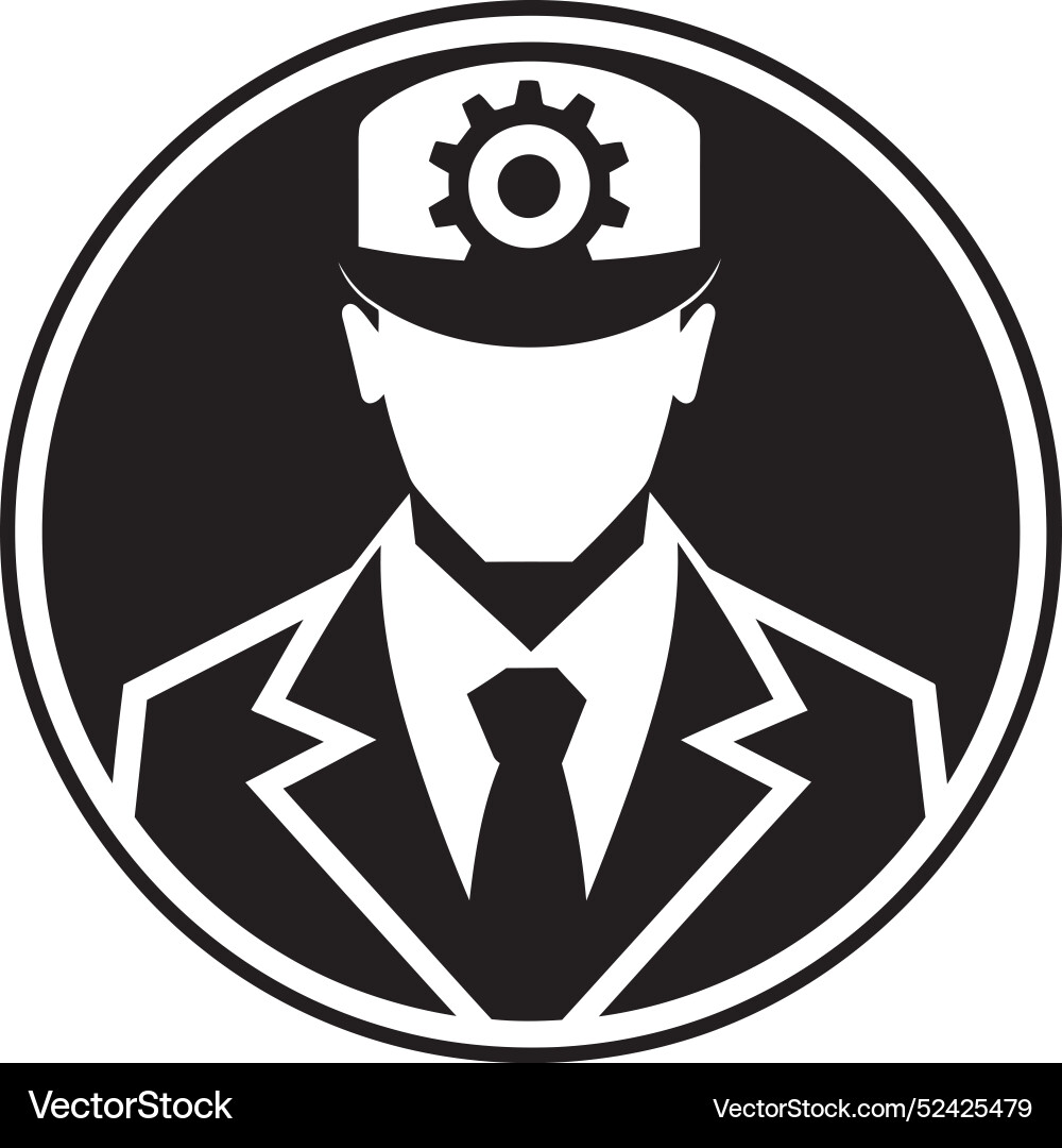 Engineer industry design work construction Vector Image