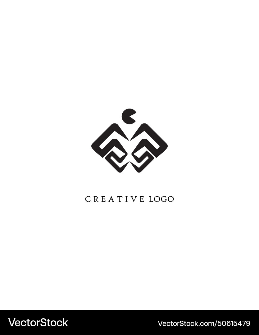 Initial logo design abstract Royalty Free Vector Image
