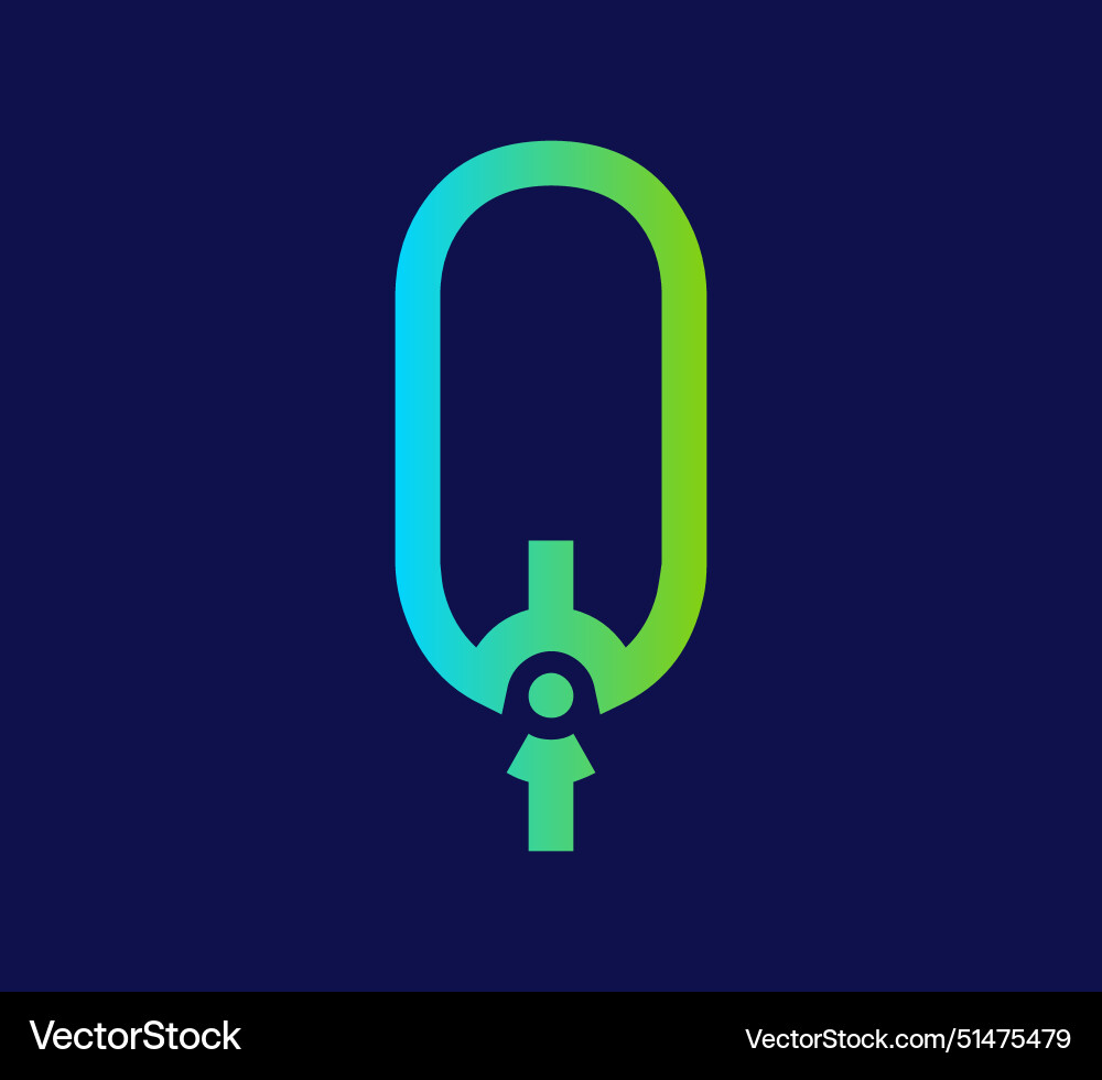 Q letter technology logo Royalty Free Vector Image