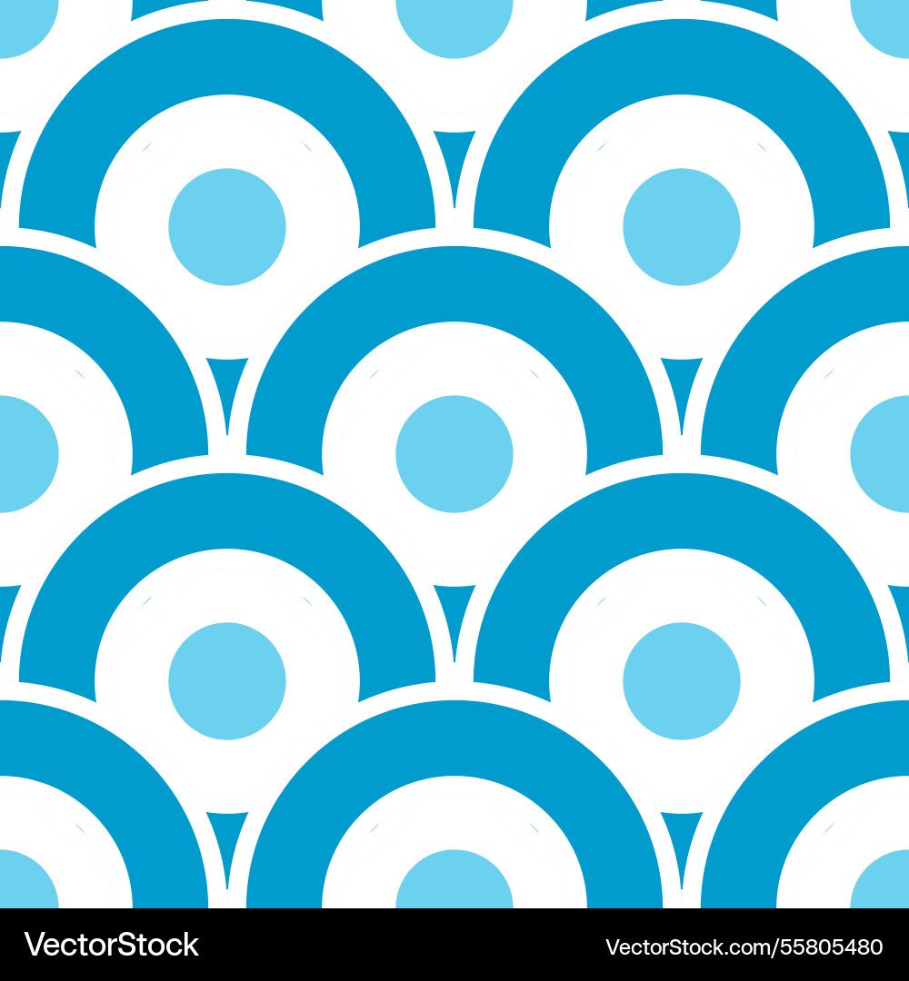 Abstract blue pattern design art Royalty Free Vector Image