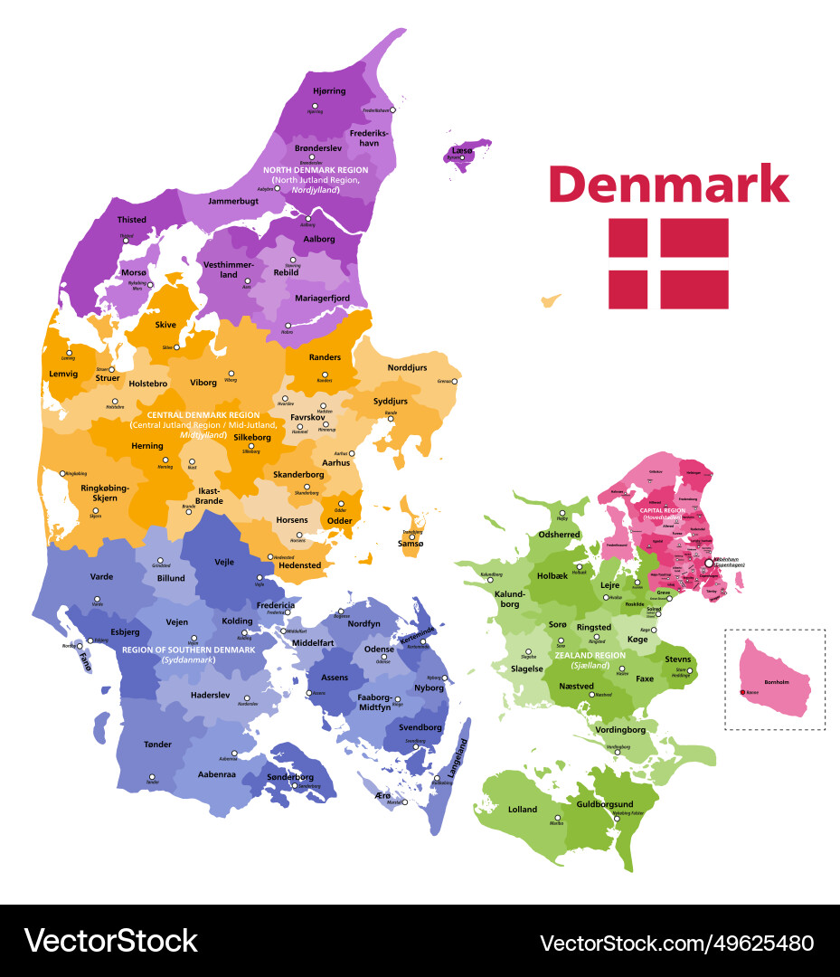 Denmark Provinces Map