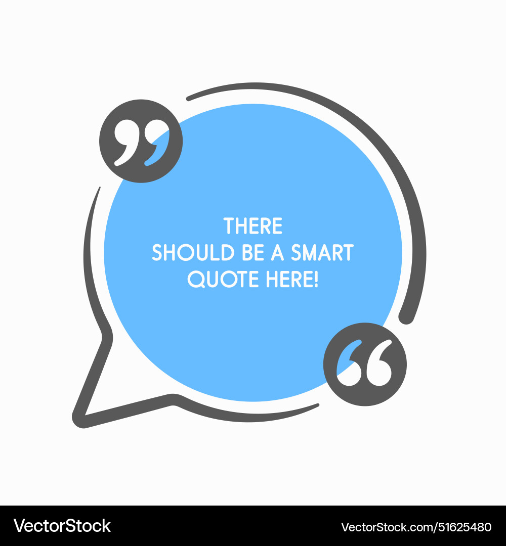Quote frame blank text boxes message Royalty Free Vector