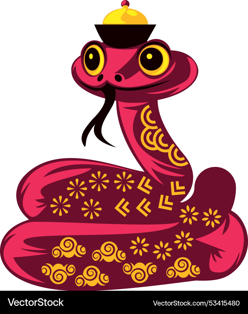 Snake chinese zodiac new year Royalty Free Vector Image