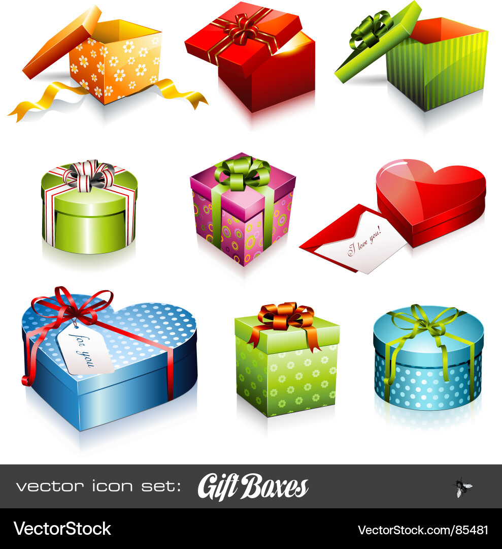 Gift boxes Royalty Free Vector Image - VectorStock