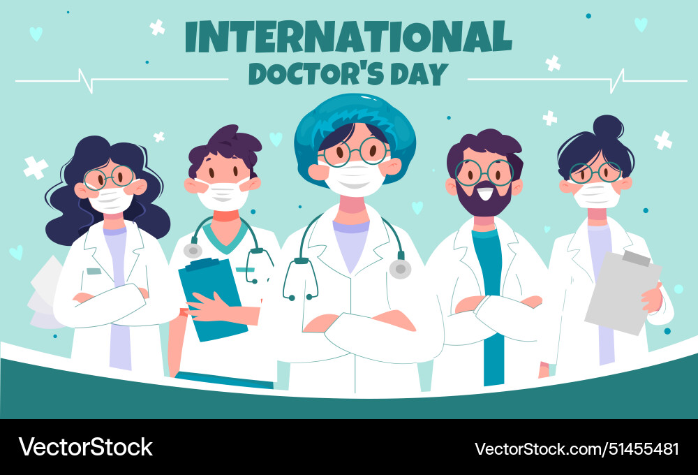 International doctors day Royalty Free Vector Image