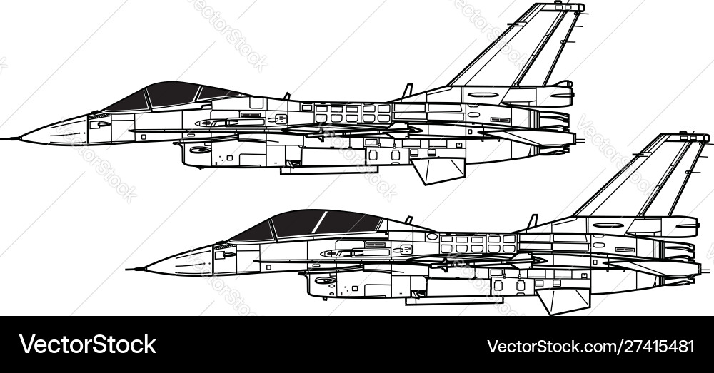 Mitsubishi f-2 Royalty Free Vector Image - VectorStock