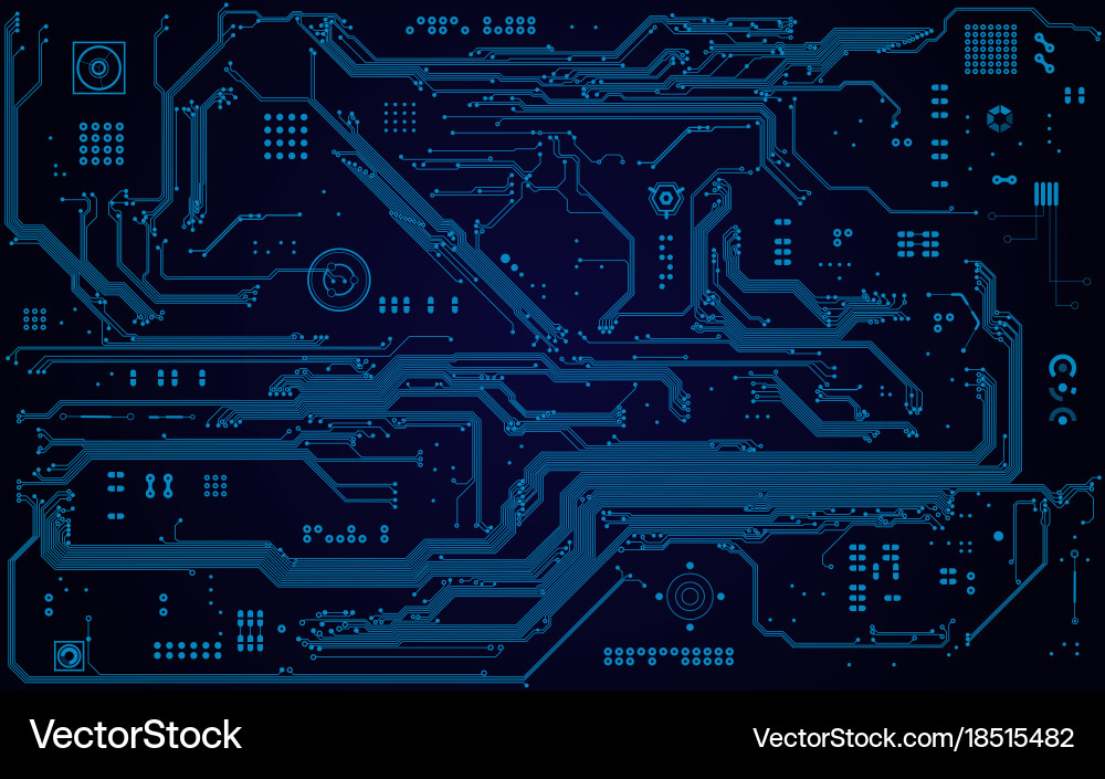 Electronic board Royalty Free Vector Image - VectorStock