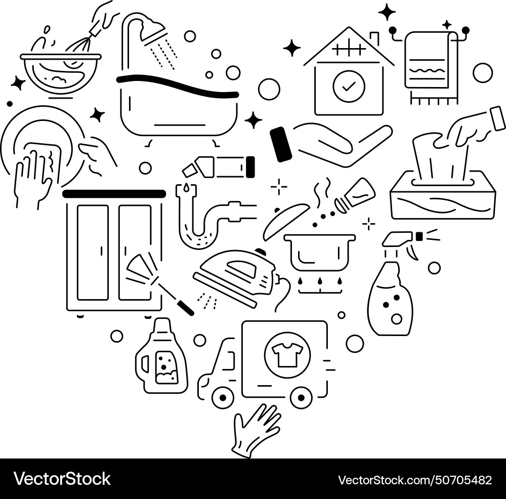 Housekeeping Royalty Free Vector Image - VectorStock