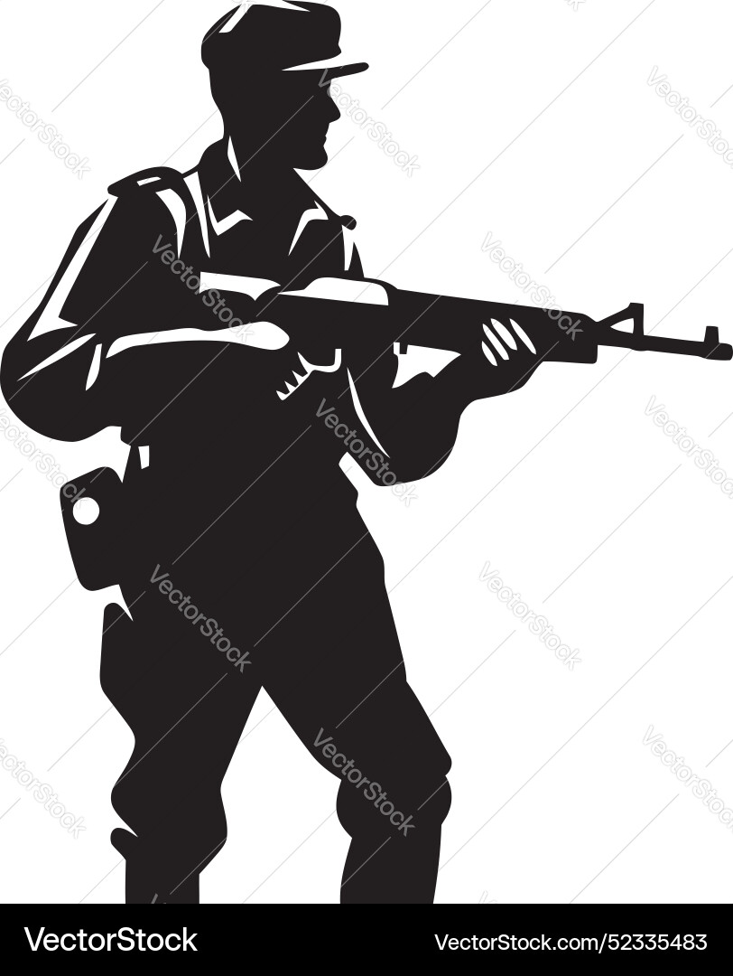 Battlefield weaponry logo icon tactical firearm Vector Image