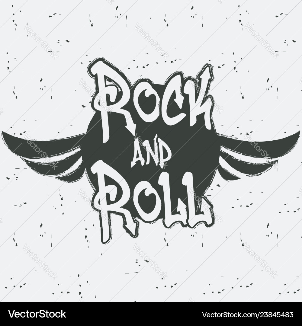 Rock and roll Royalty Free Vector Image - VectorStock