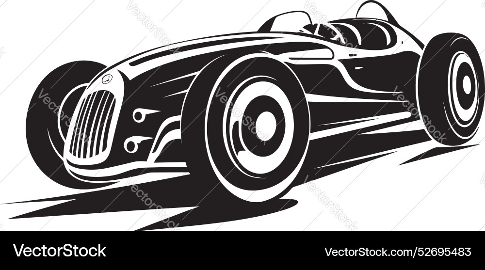 Speed symphony formula one car logo velocity Vector Image