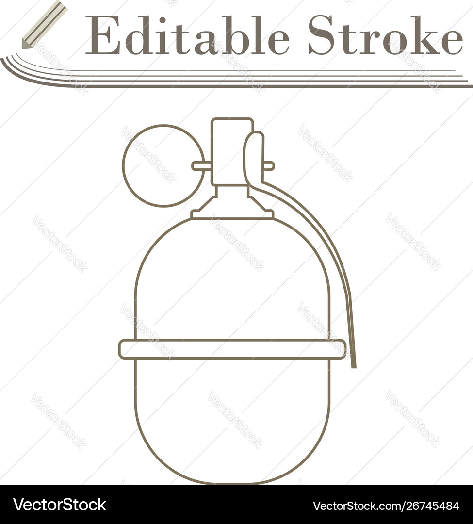 Attack grenade icon Royalty Free Vector Image - VectorStock