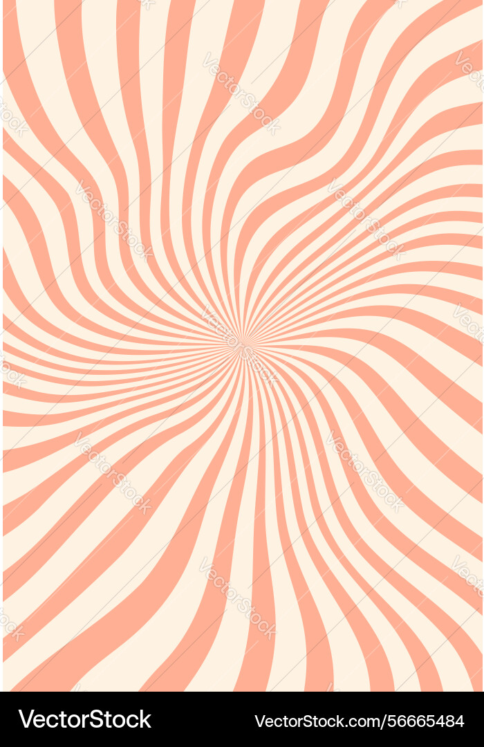 Funky hypnotic pink wave groovy pattern Royalty Free Vector