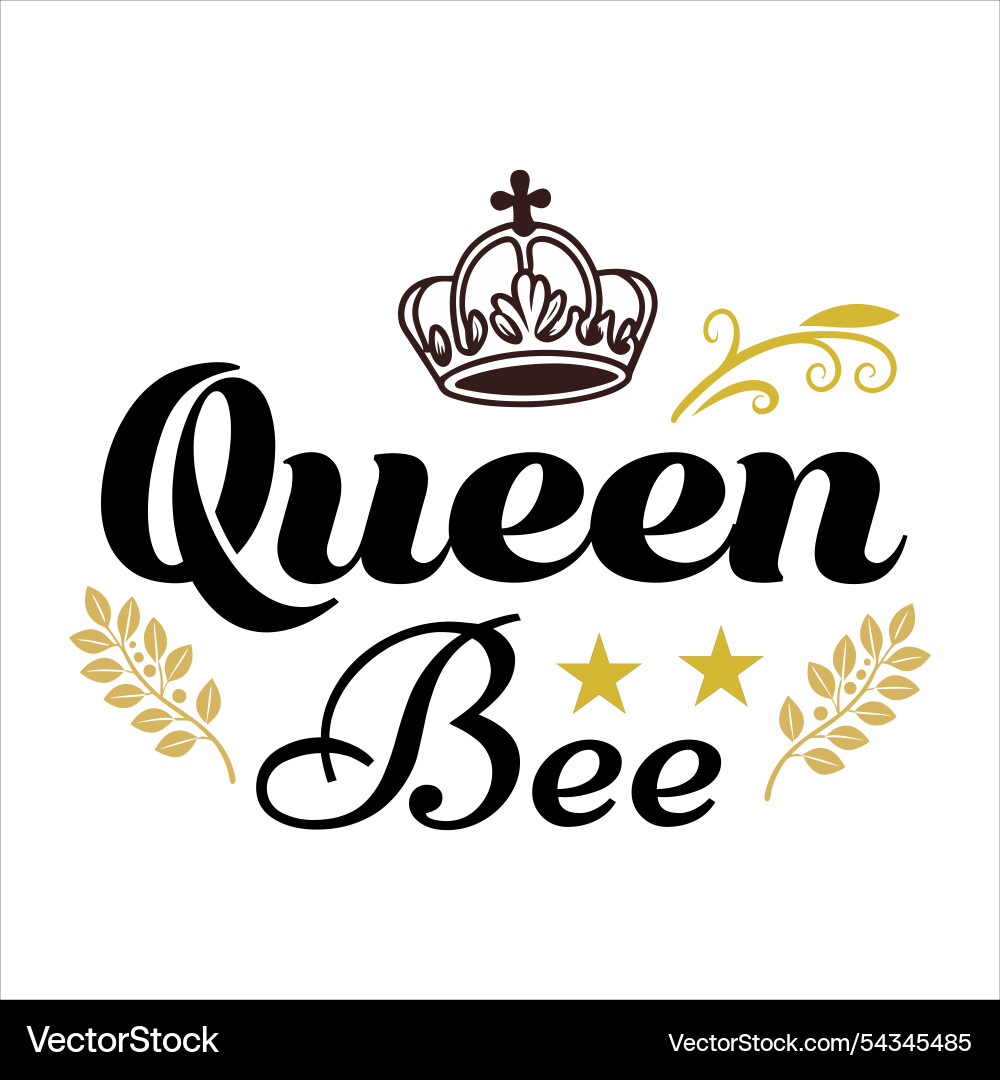 Queen bee Royalty Free Vector Image - VectorStock