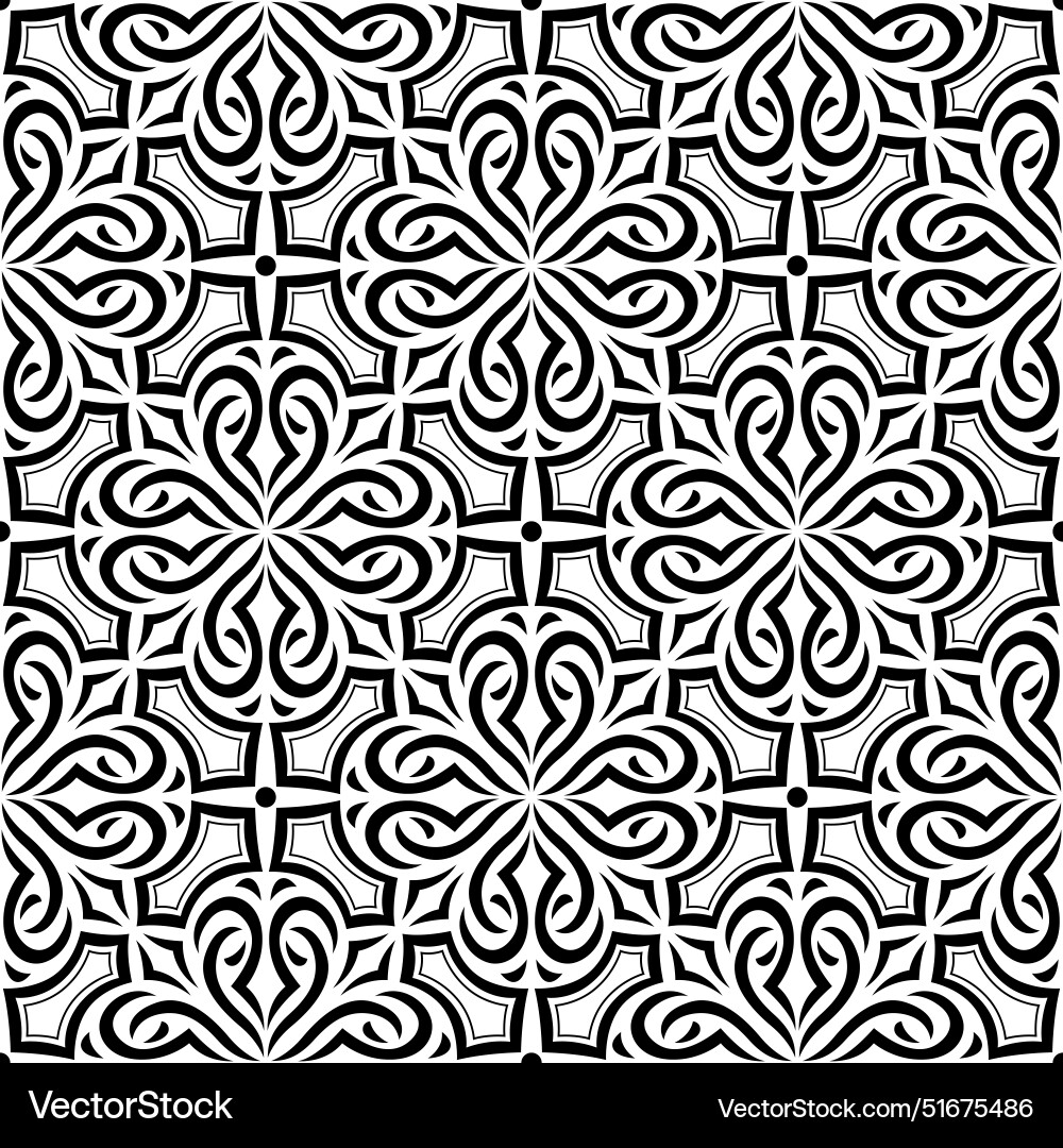 Arabic ceramic tile pattern traditional eastern Vector Image