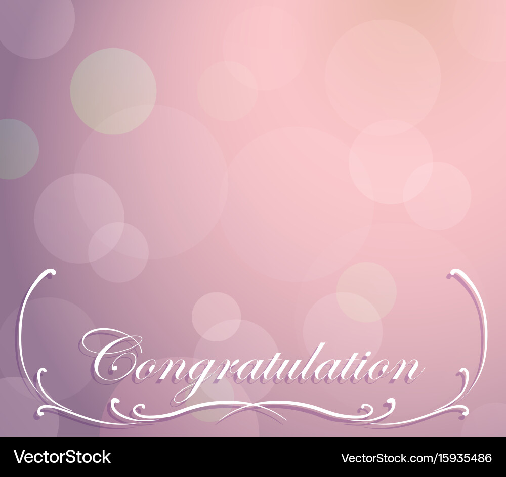 Background template for congratulation Royalty Free Vector