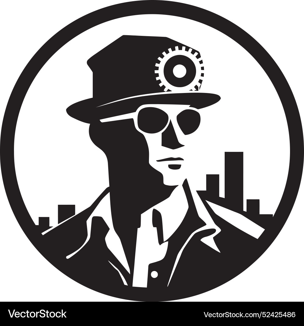 Industrial elegance engineer blue Royalty Free Vector Image