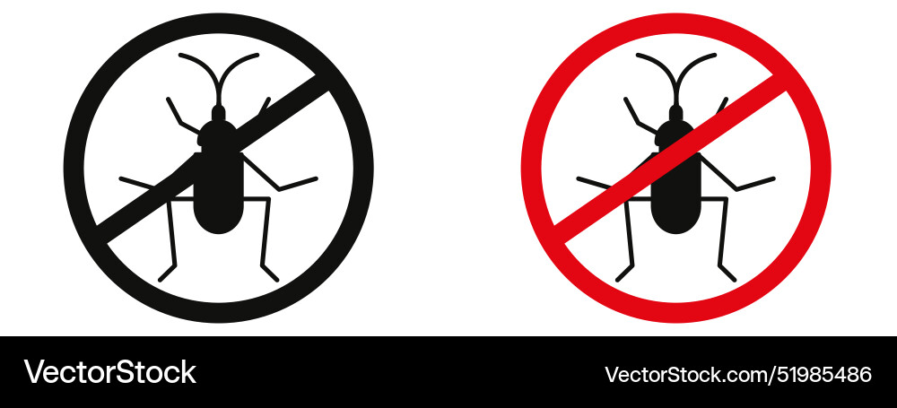 Prevent insect infestations with this stop Vector Image