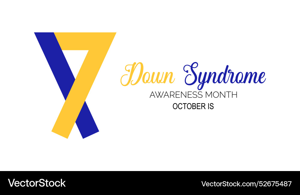 Down syndrome awareness month – Royalty-Free Vector | VectorStock