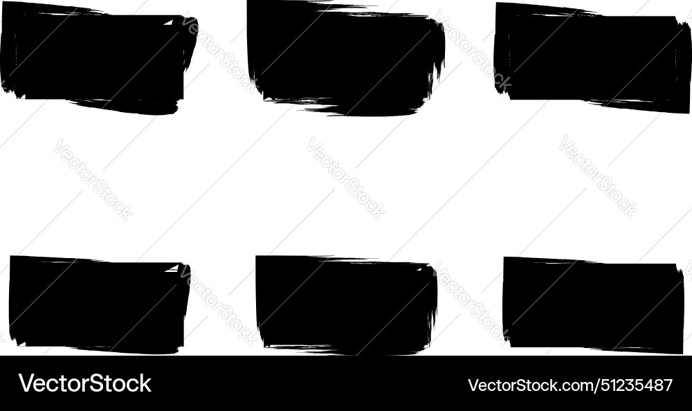 Horizontal rectangle shape filled bold Royalty Free Vector