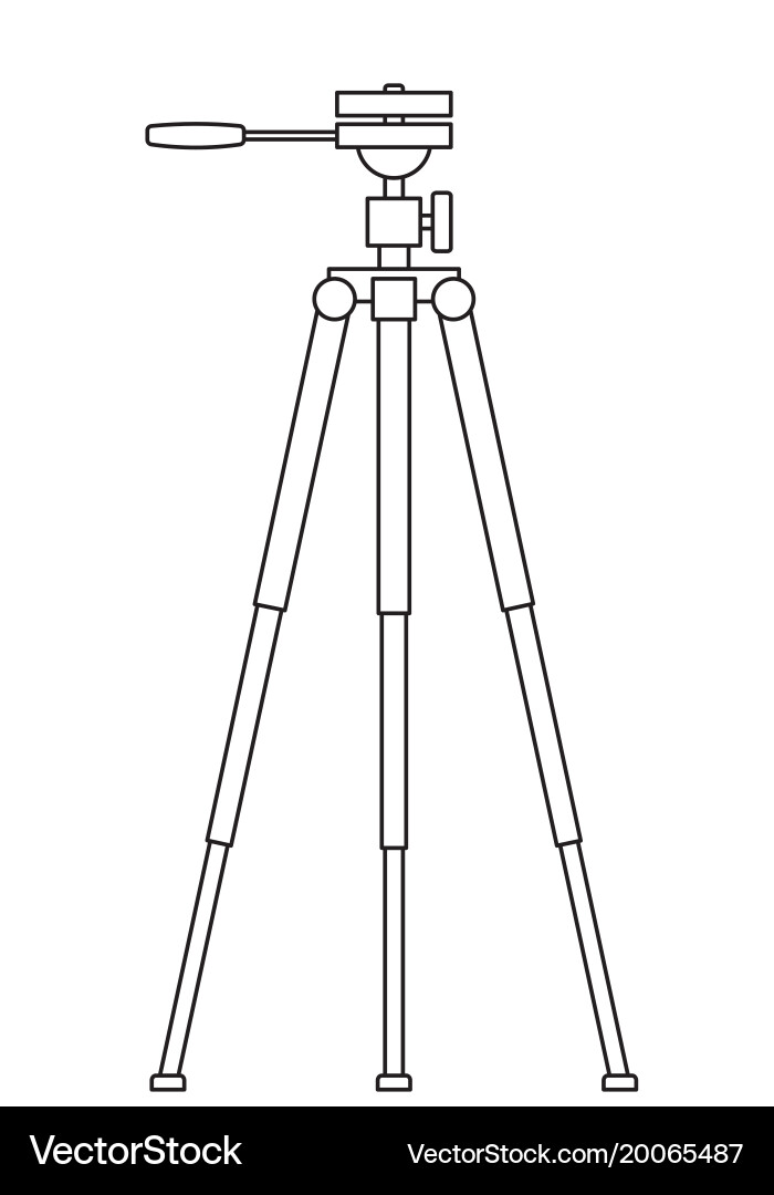 Tripod stand Royalty Free Vector Image - VectorStock